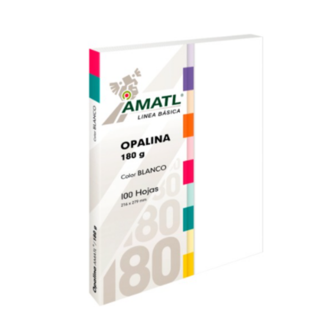papel opalina carta blanco paquete con 100 hojas 180 grs en Dupapier
